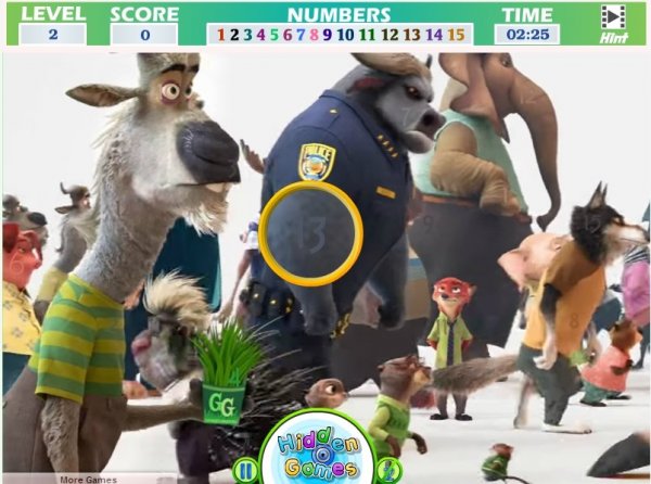 Zootopia Hidden Numbers 2: játék a számokkal | Online játék hírek ...